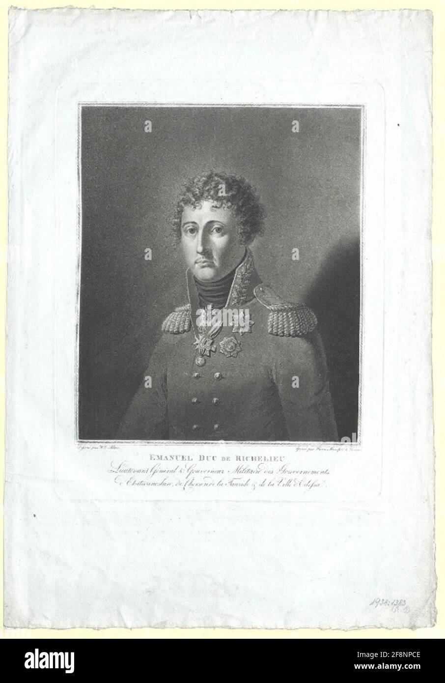 Richelieu, Armand-Emmanuel du Plessis, Duke of Stock Photo - Alamy