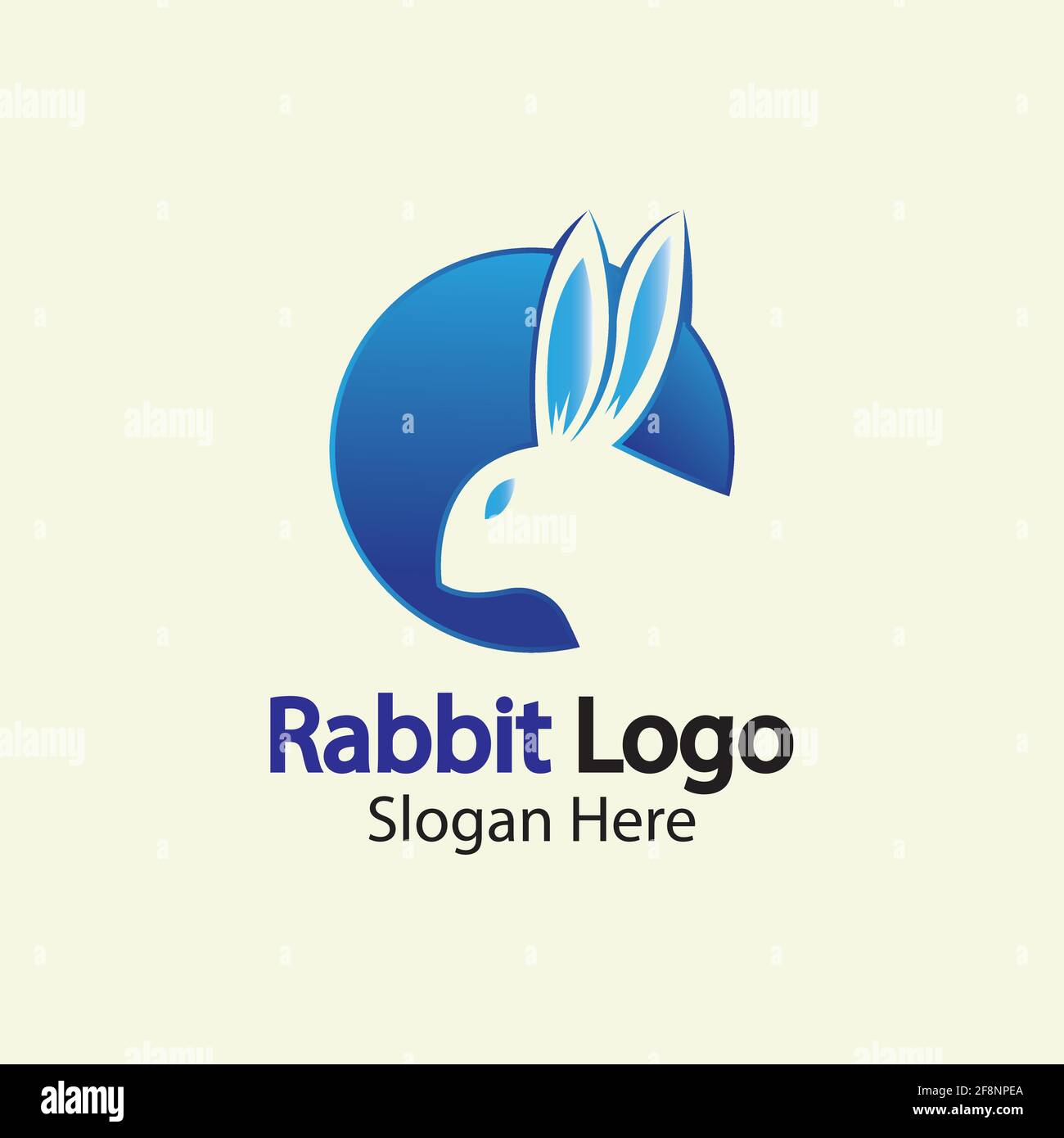 Rabbit Logo template vector icon illustration design Stock Vector Image ...