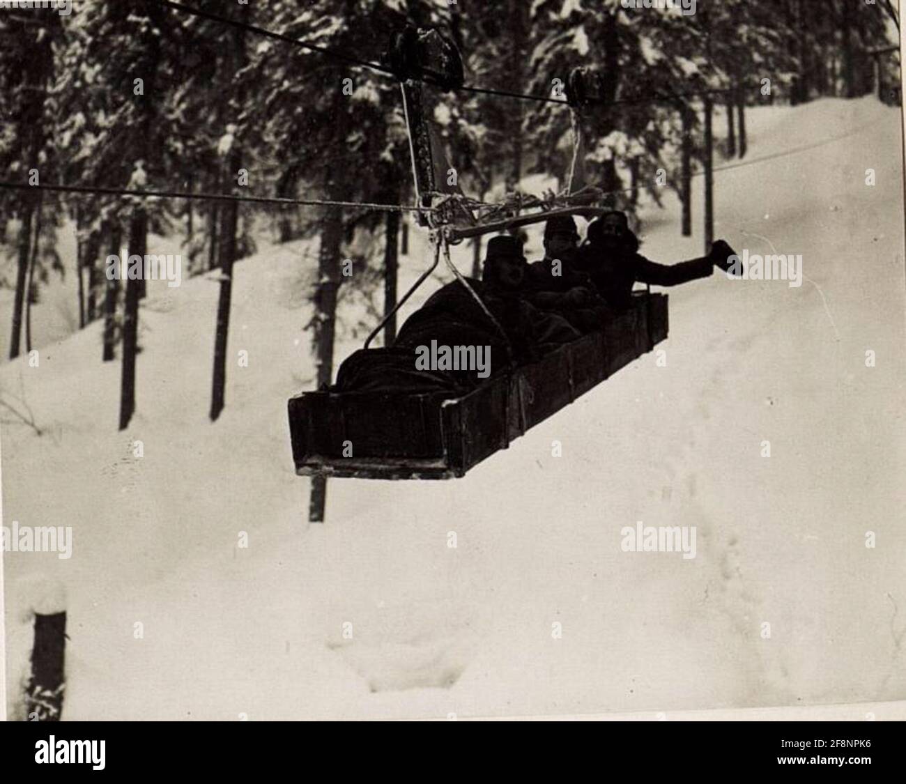 Cable car car of the route Bodenmünle - Gabrielhöhe Stock Photo - Alamy