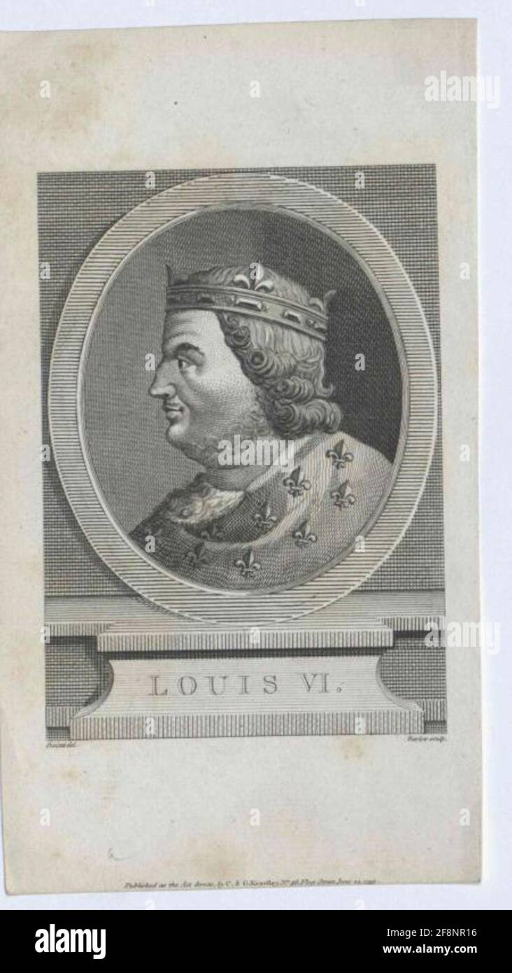 Ludwig VI., The fat king of France Stock Photo - Alamy