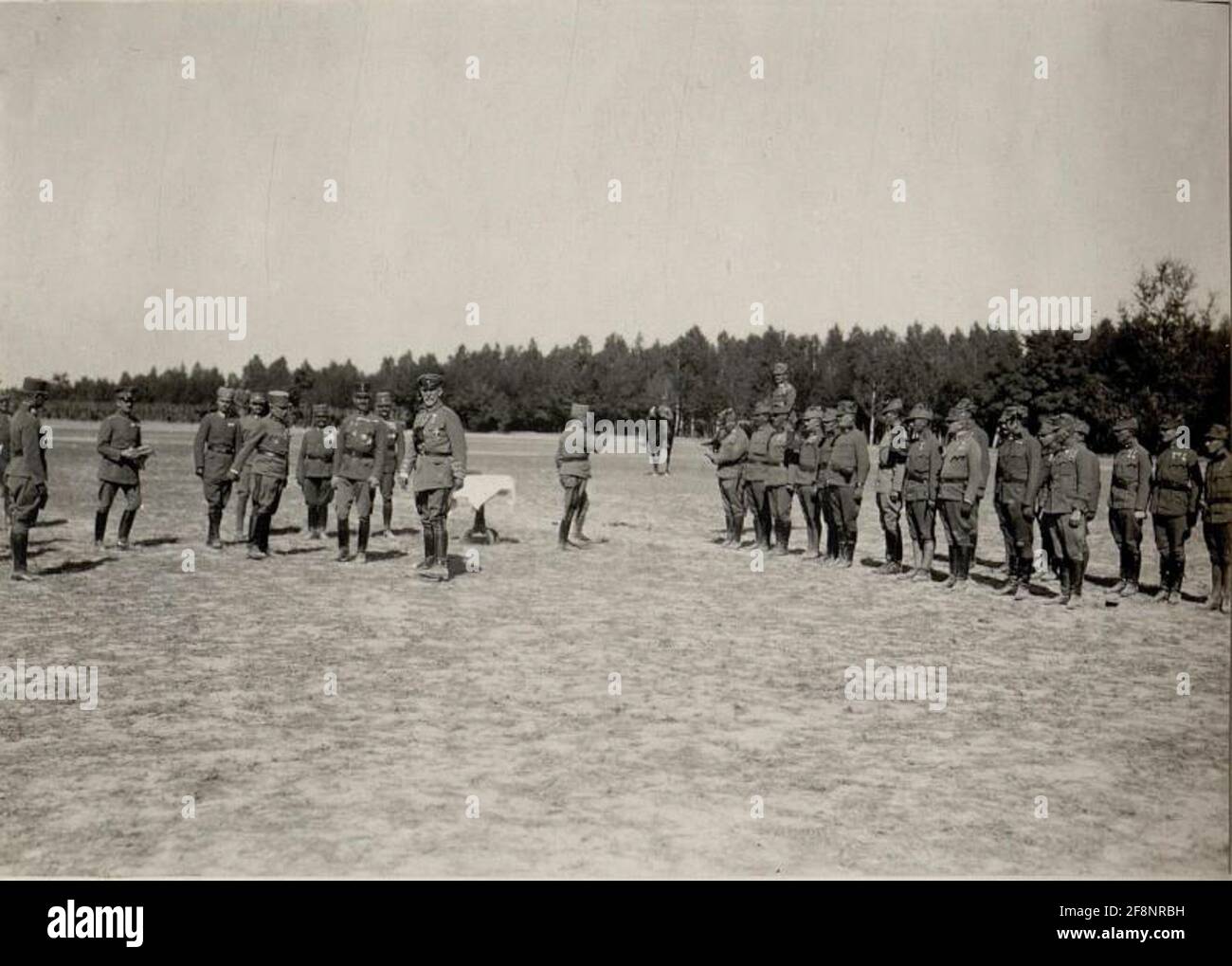 Inspection at K.U.K. Infantry Regiment 88 by headquarters Böhm-Ermoli ...