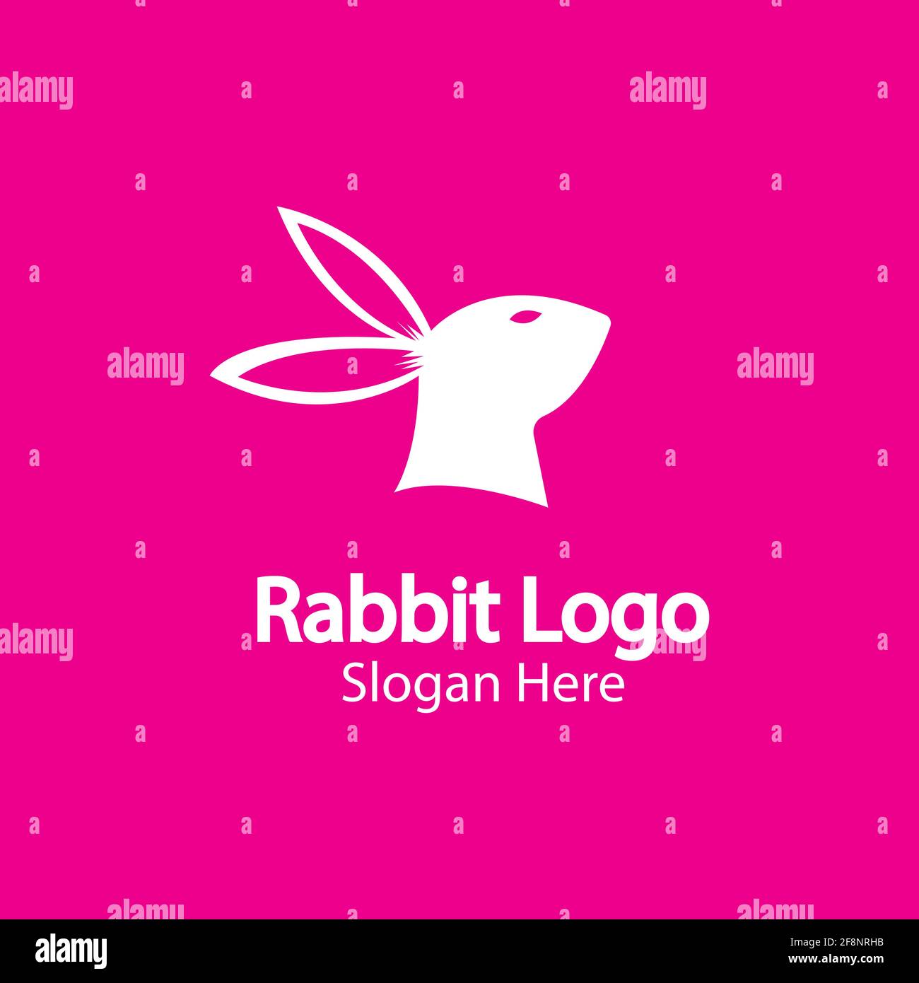 Rabbit Logo template vector icon illustration design Stock Vector Image ...