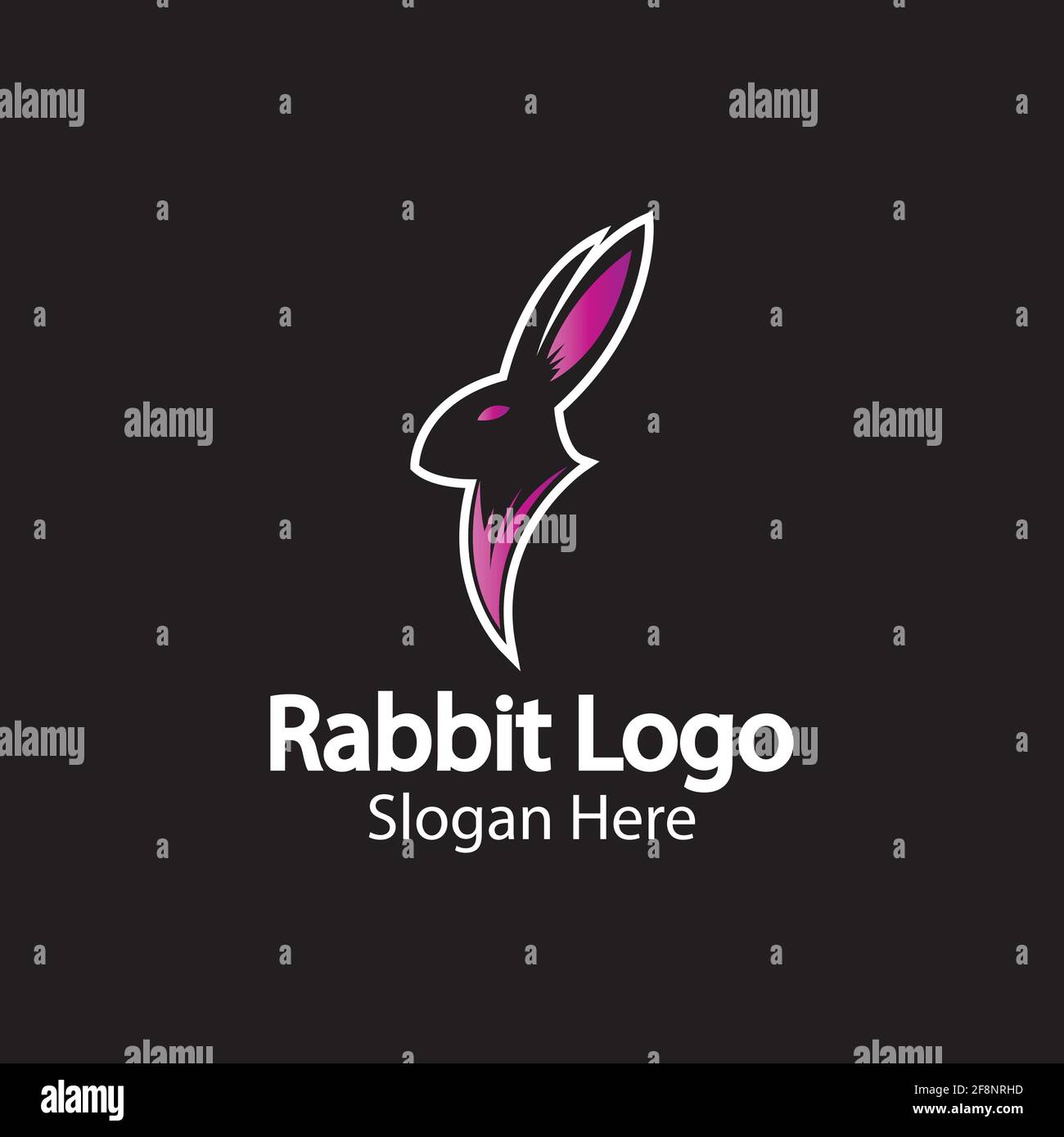 Rabbit logo hi-res stock photography and images - Alamy