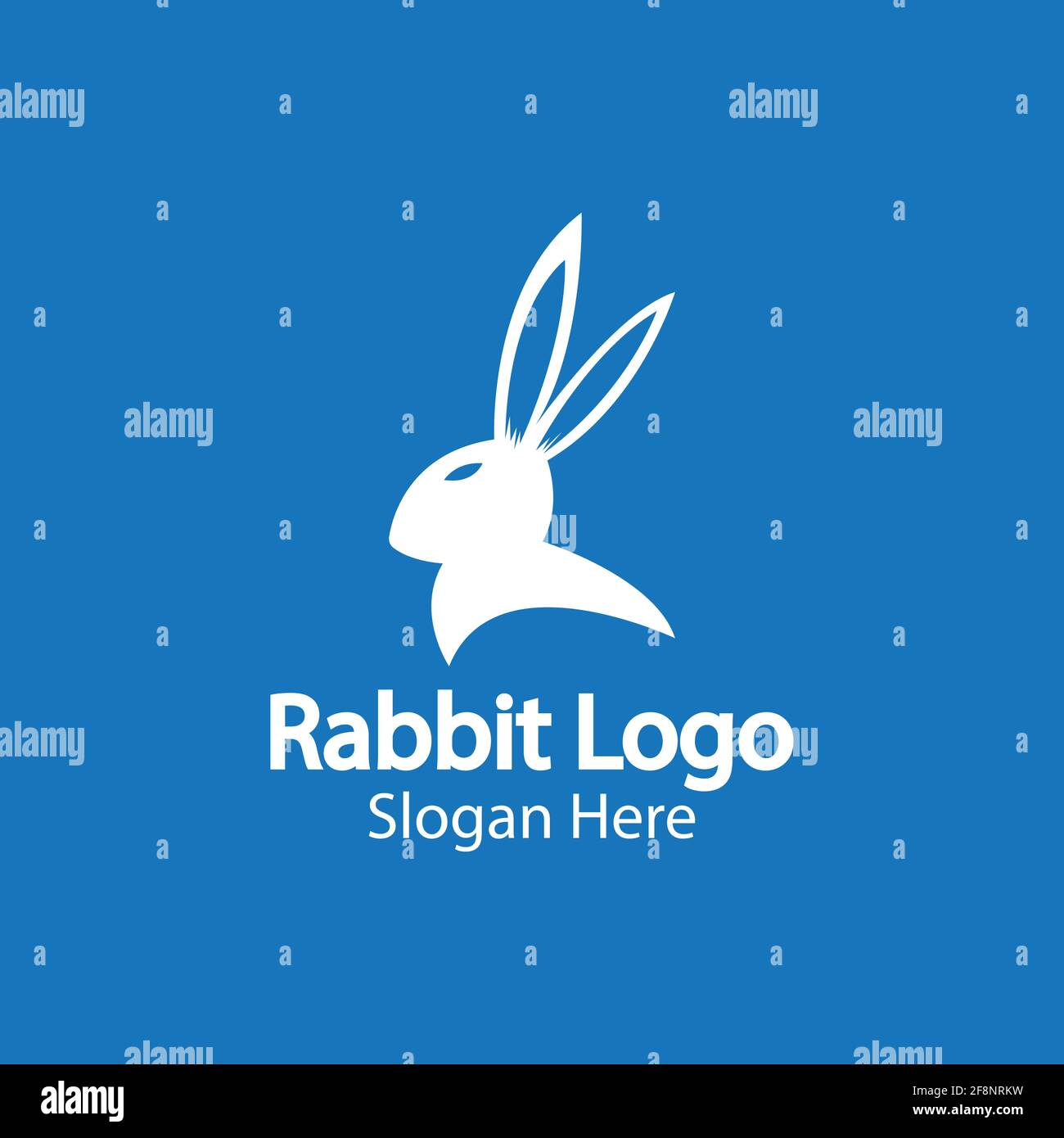 Rabbit Logo template vector icon illustration design Stock Vector Image ...