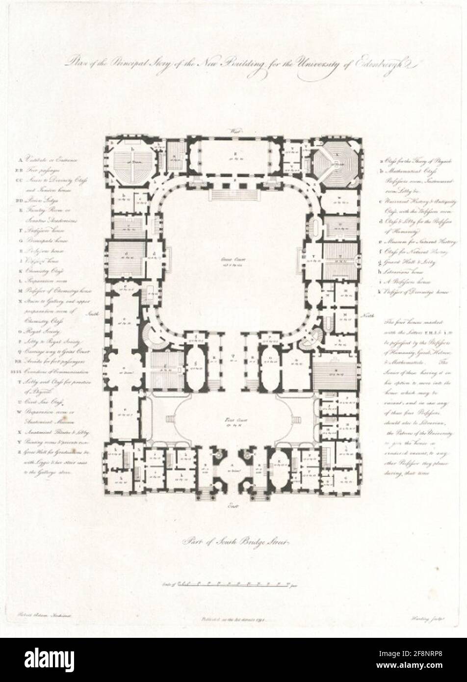Plan of the Principal Story of the New Building for the University of ...