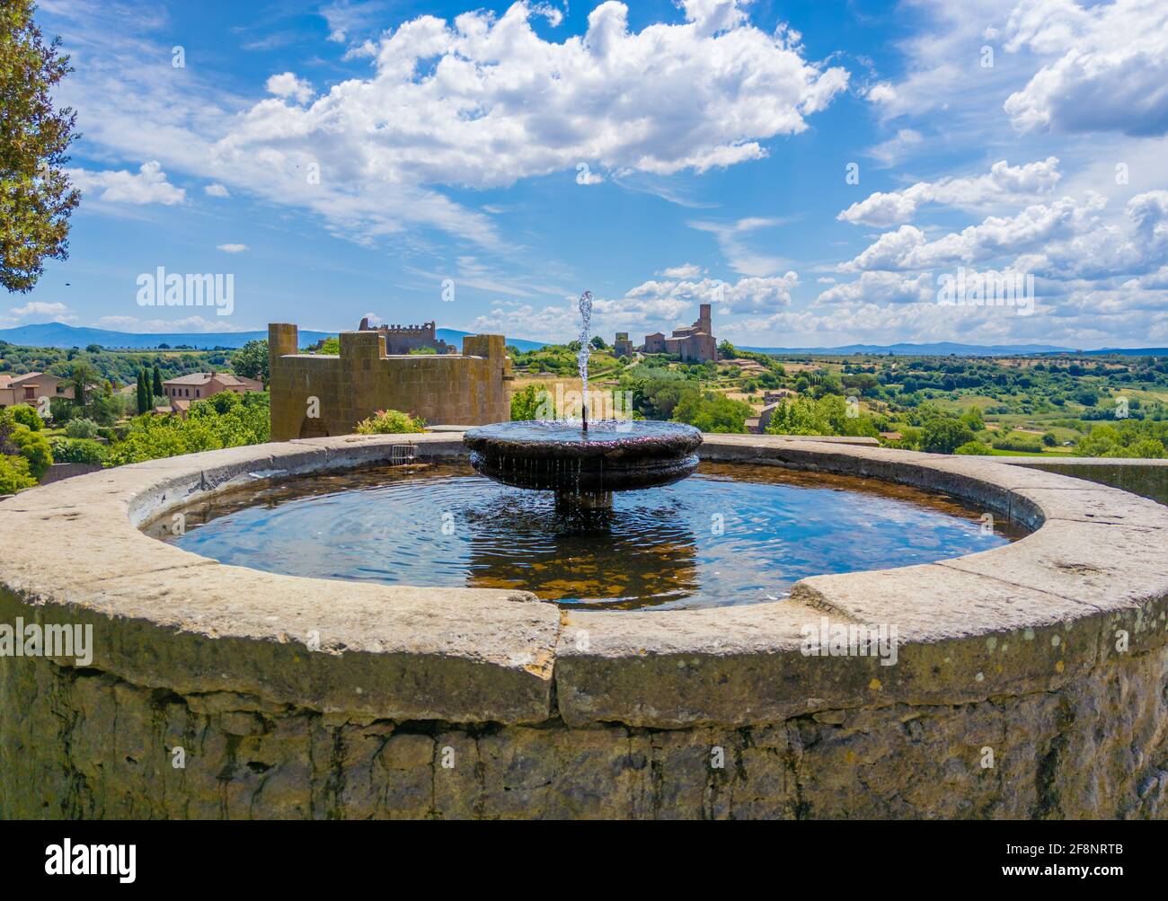 Tuscania (Italy) - A view of gorgeous etruscan and medieval town in ...