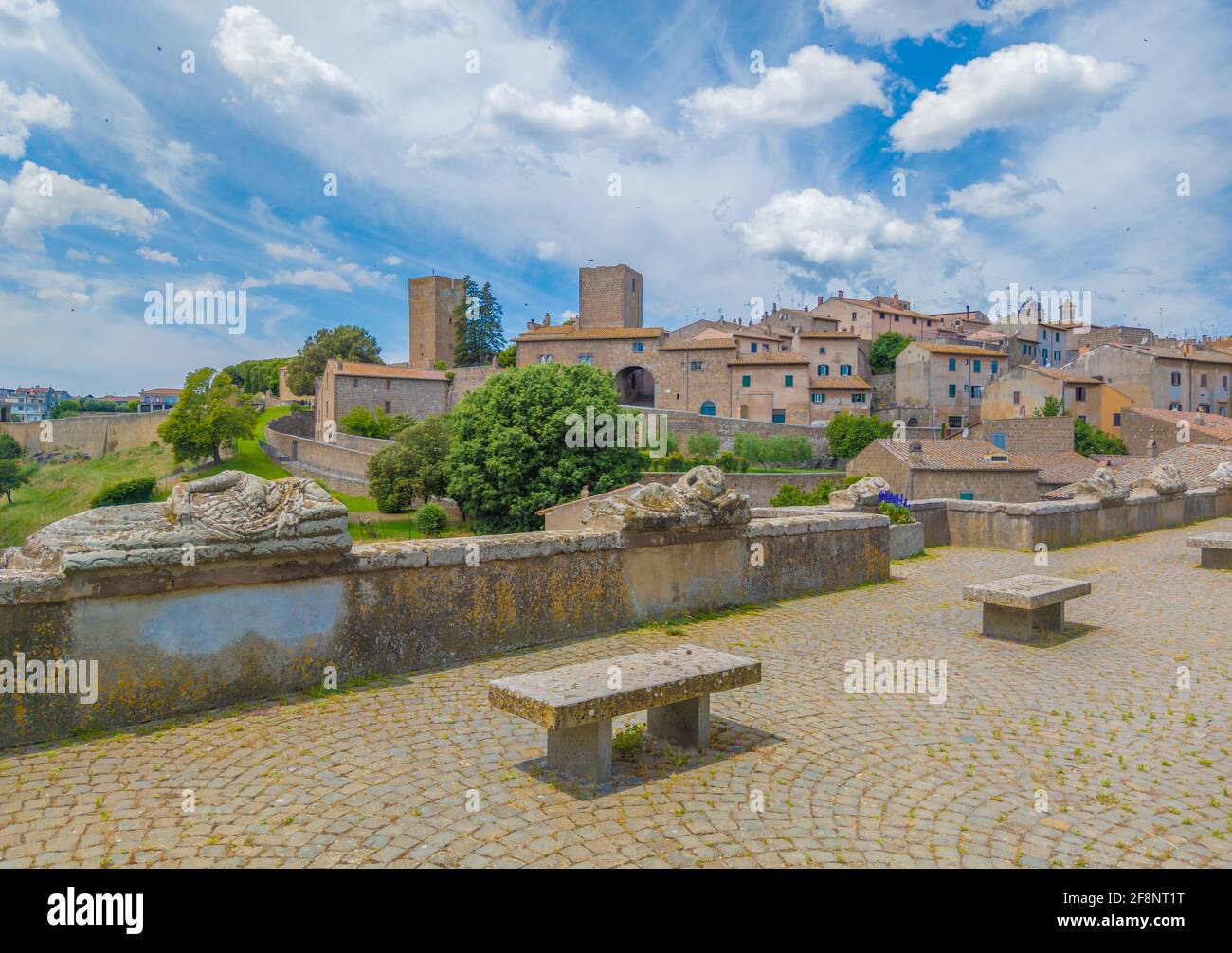 Tuscania (Italy) - A view of gorgeous etruscan and medieval town in ...