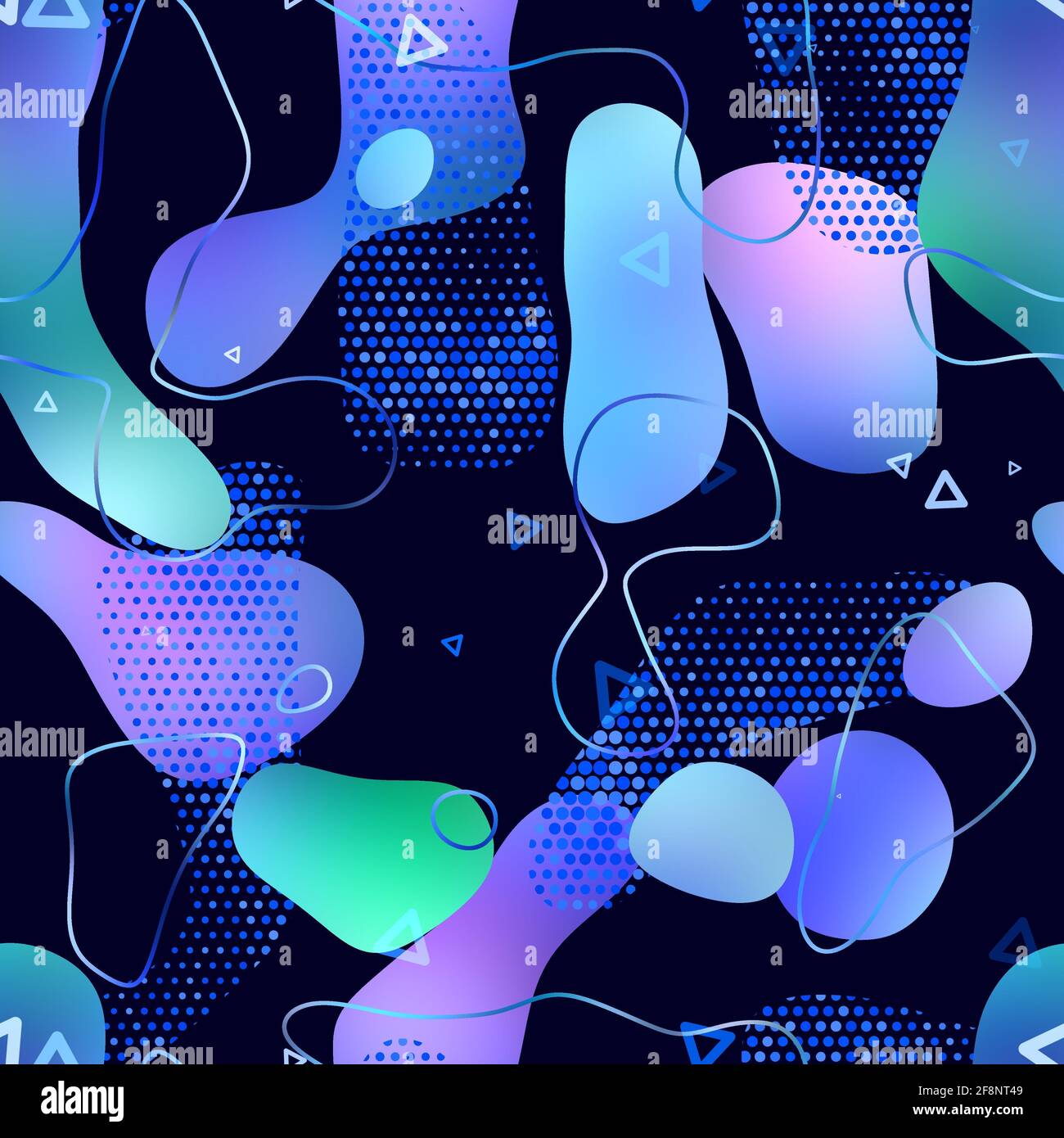 Seamless vibrant lava lamp liquid pattern design for print Stock Photo ...