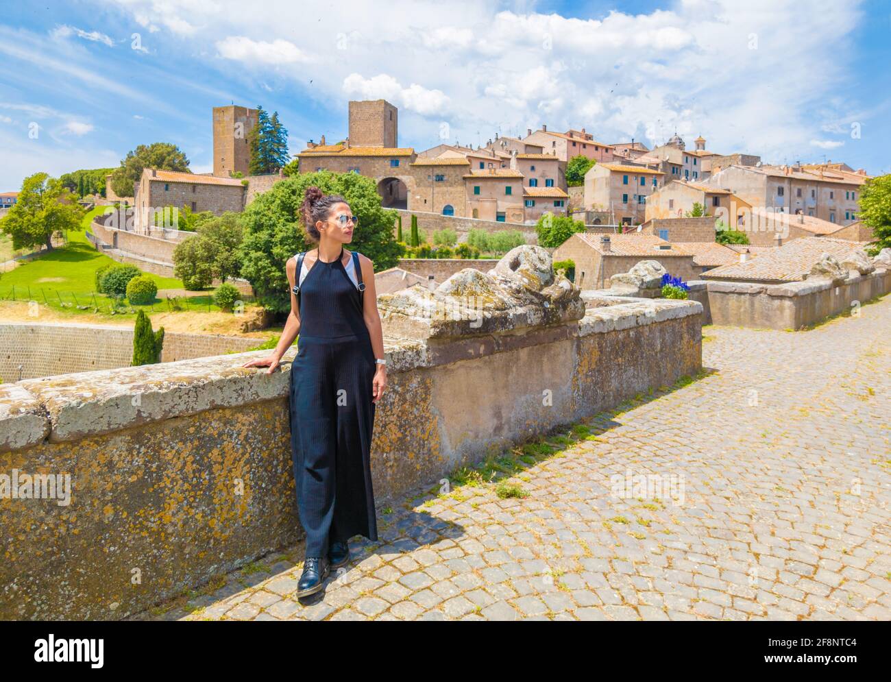 Tuscania (Italy) - A view of gorgeous etruscan and medieval town in ...
