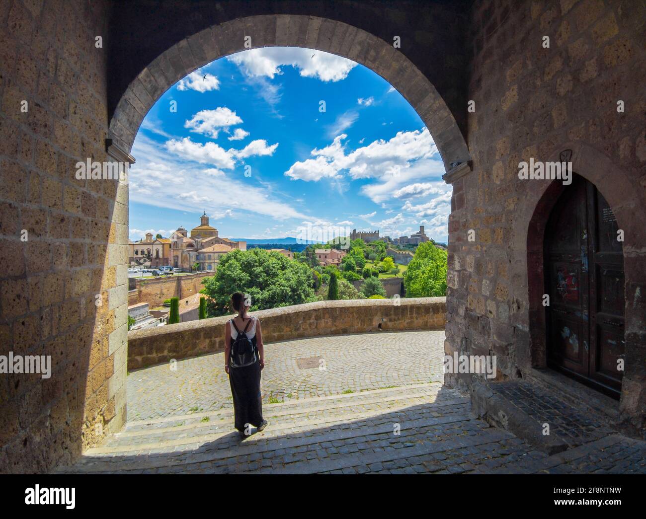 Tuscania (Italy) - A view of gorgeous etruscan and medieval town in ...