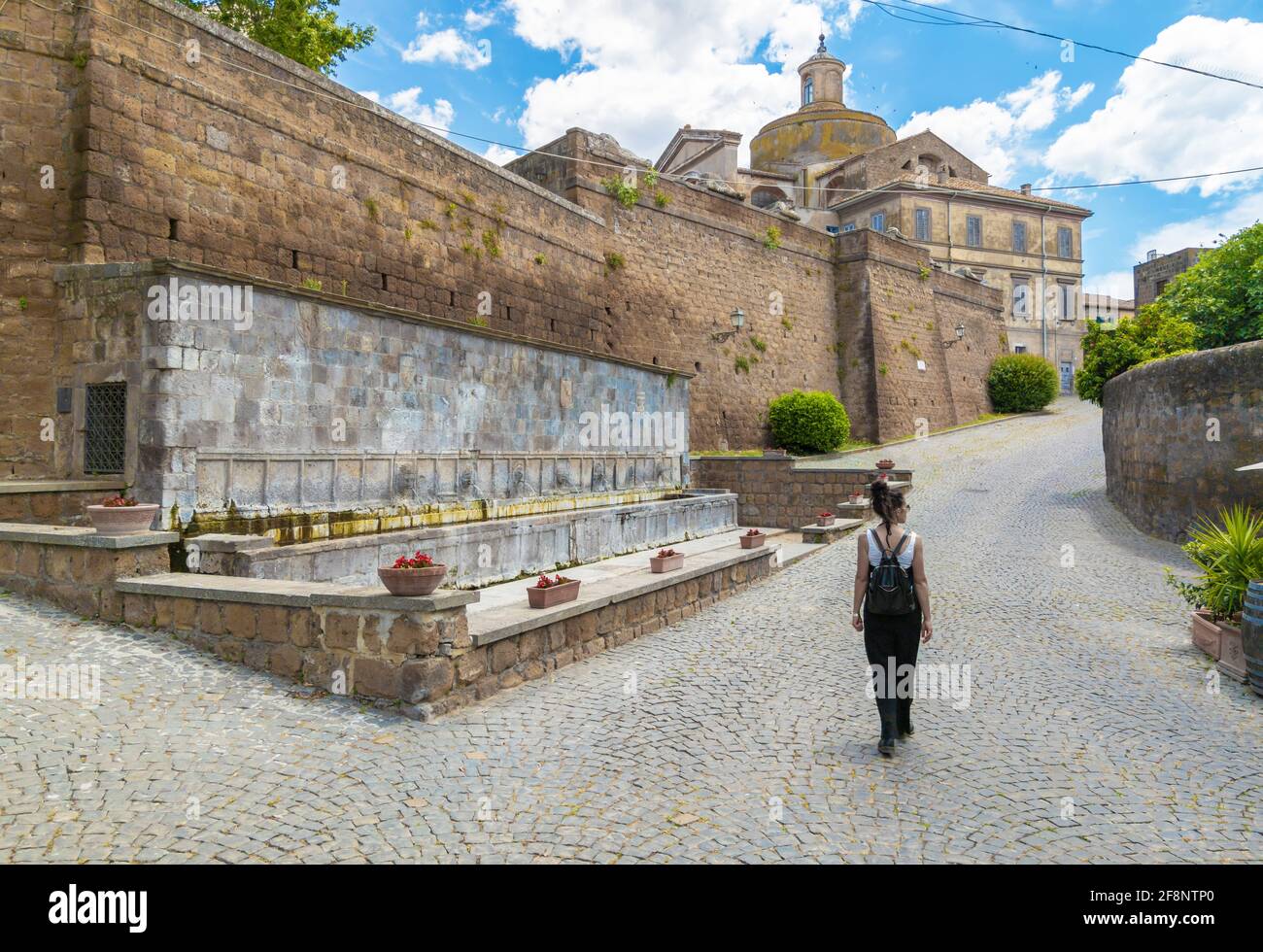 Tuscania (Italy) - A view of gorgeous etruscan and medieval town in ...