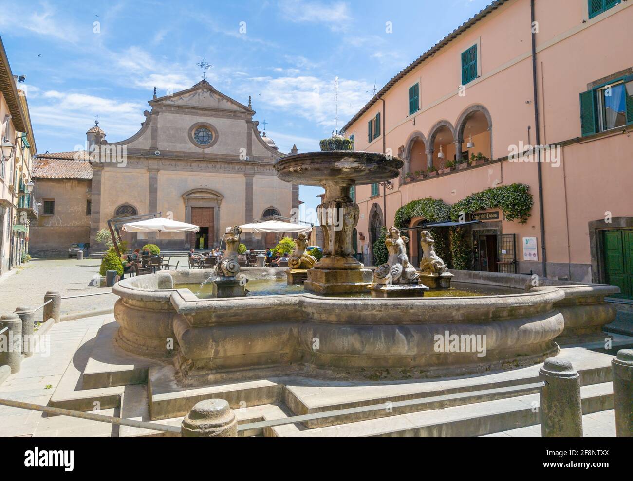 Tuscania (Italy) - A view of gorgeous etruscan and medieval town in ...