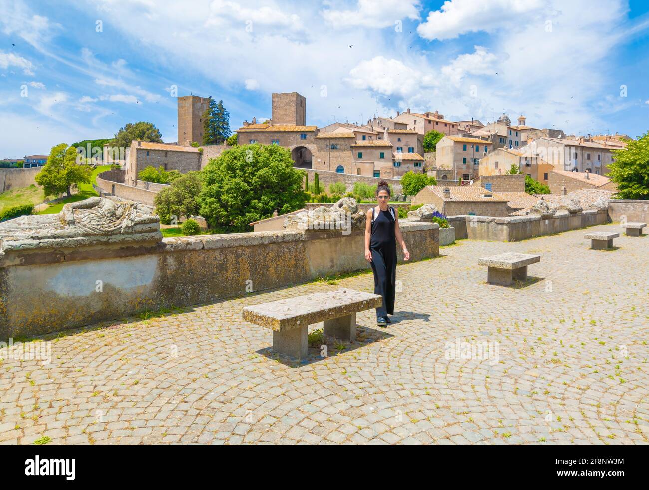 Tuscania (Italy) - A view of gorgeous etruscan and medieval town in ...