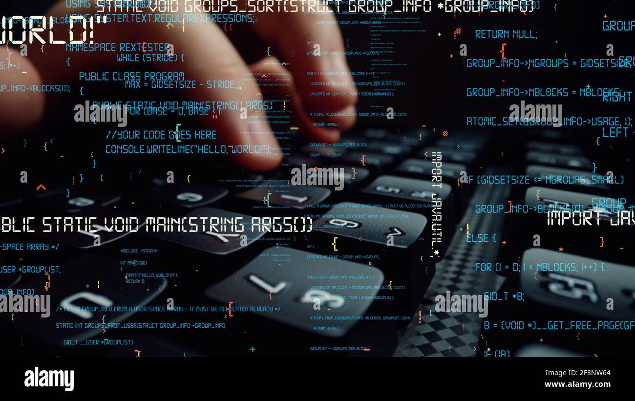 Digital coding overlay hi-res stock photography and images - Alamy