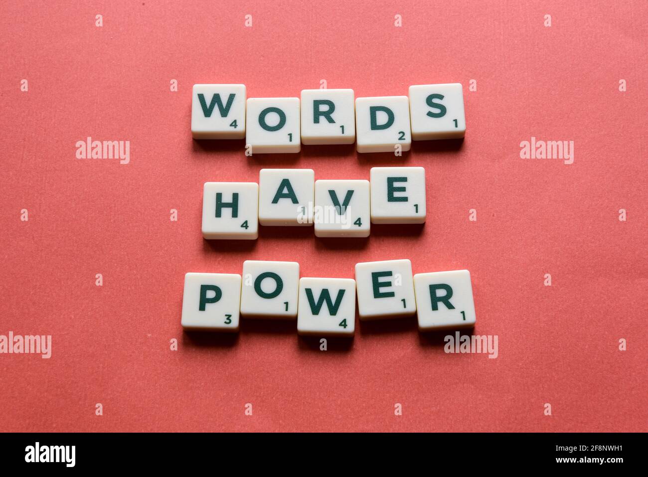 ANKARA, TURKEY - Mar 24, 2021: Power of Words Concept Lettering on ...