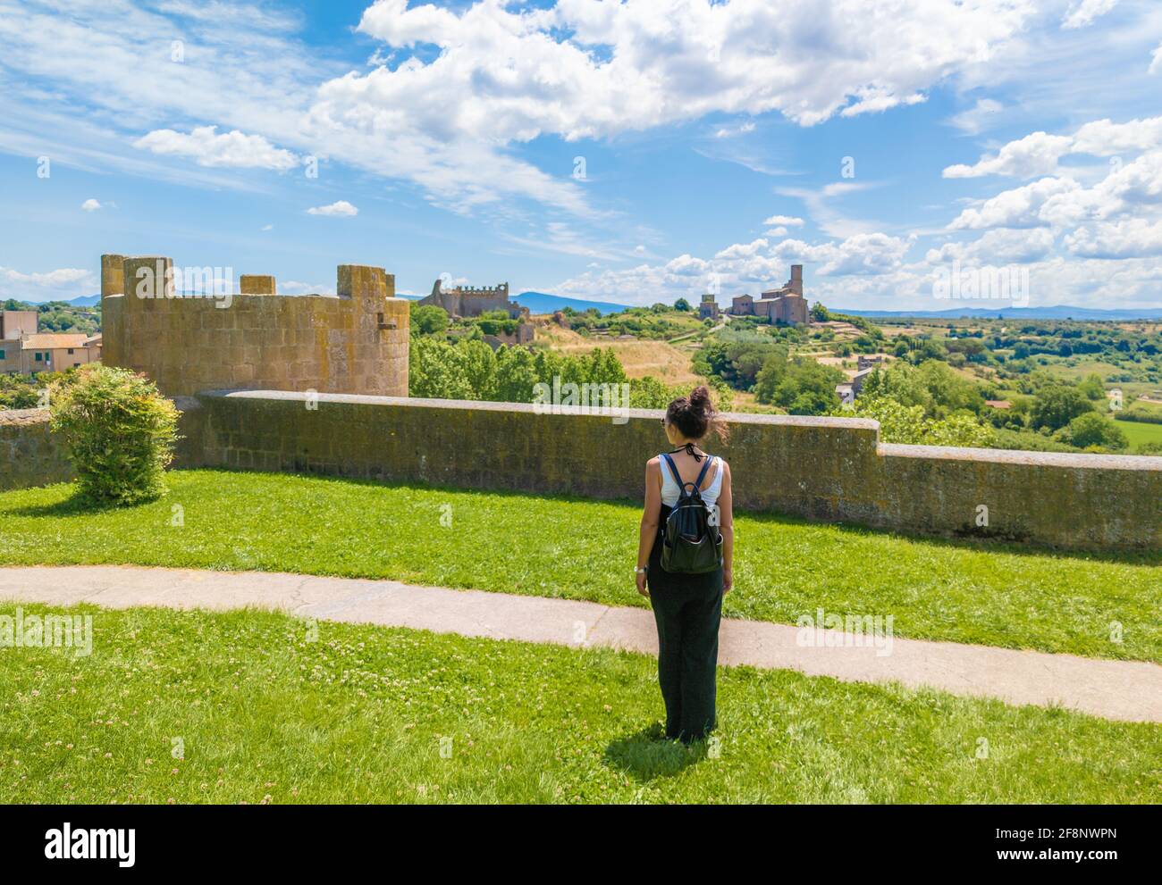 Tuscania (Italy) - A view of gorgeous etruscan and medieval town in ...
