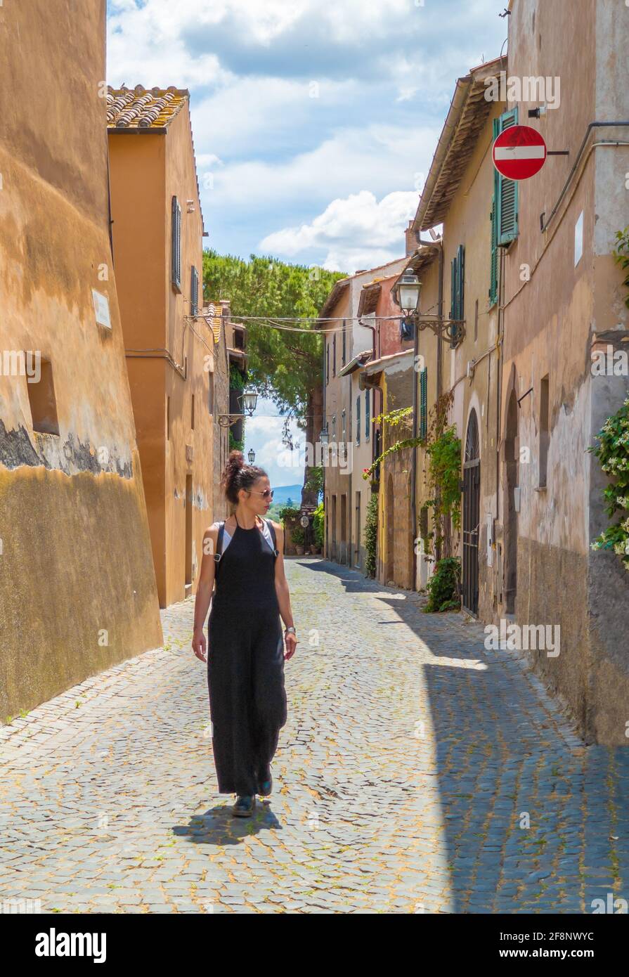 Tuscania (Italy) - A view of gorgeous etruscan and medieval town in ...