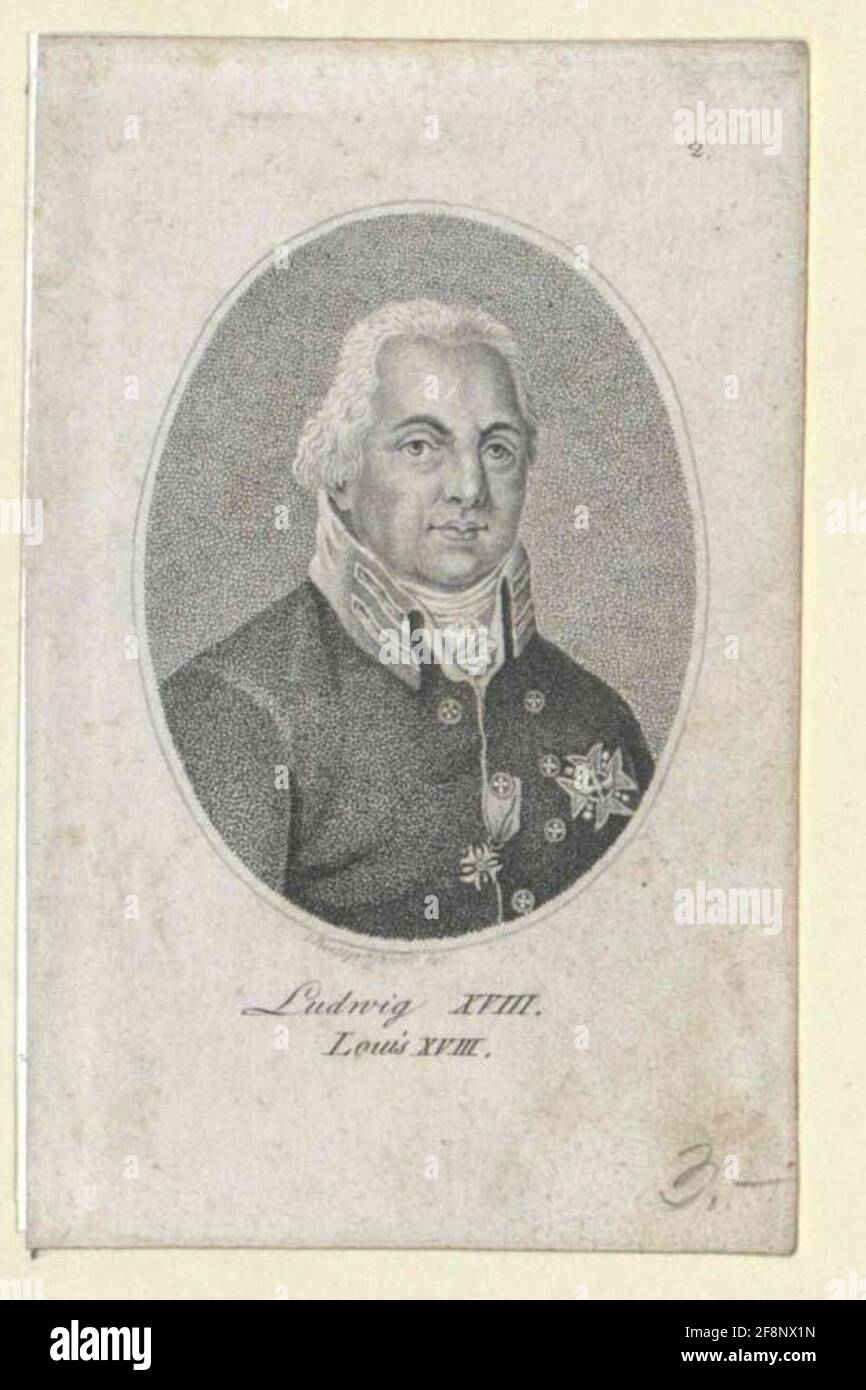 Ludwig Xviii., King of France Stock Photo - Alamy