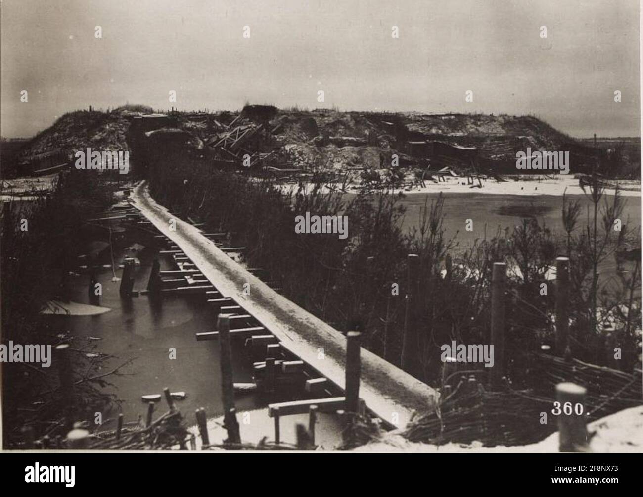 Destroyed railway bridge Stock Photo - Alamy