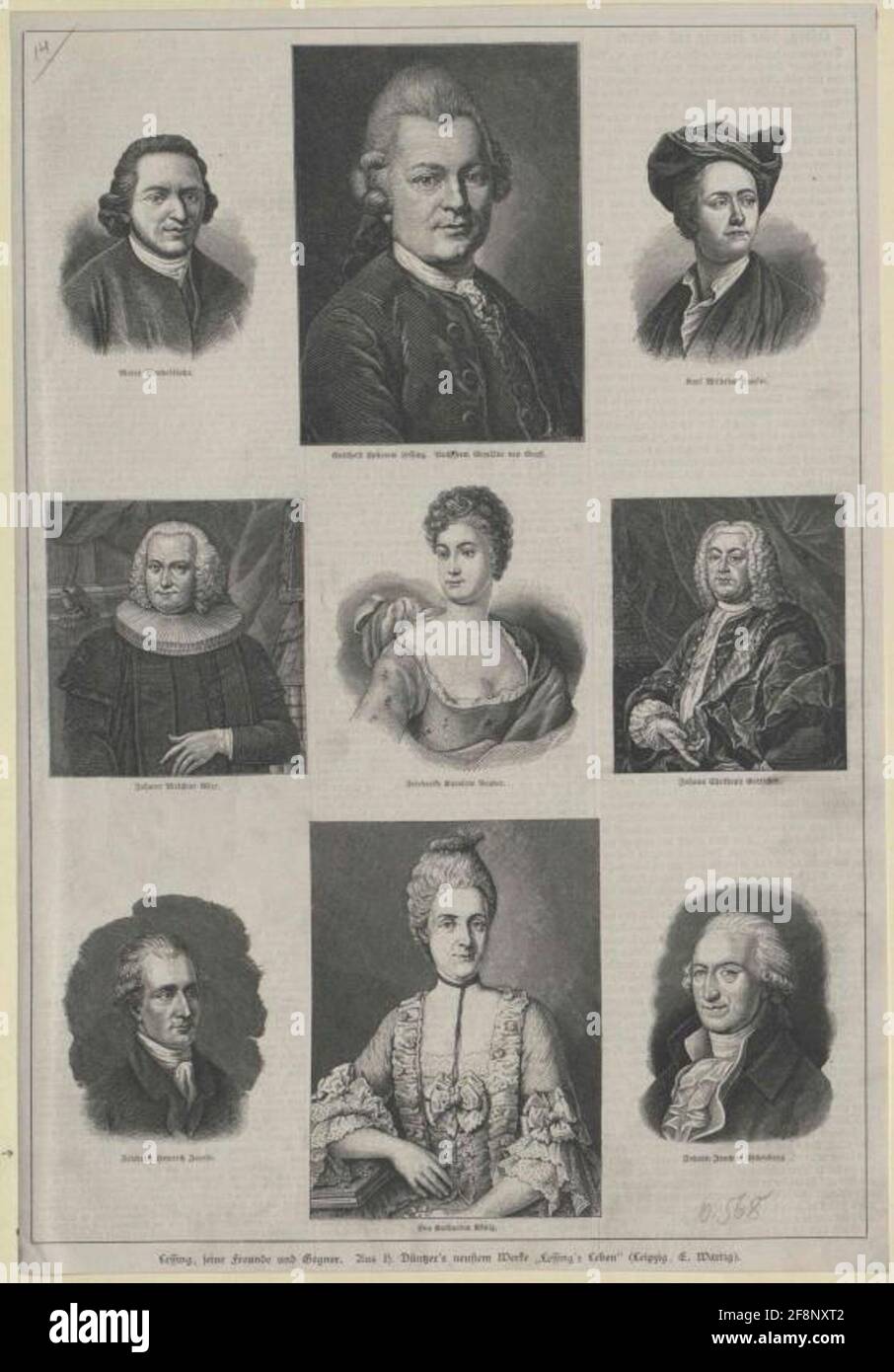 Lessing, Gotthold Ephraim Stock Photo - Alamy