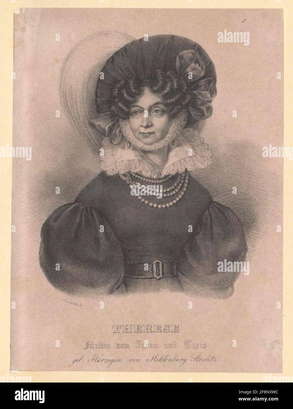 Therese, Princess of Mecklenburg-Strelitz Stock Photo - Alamy