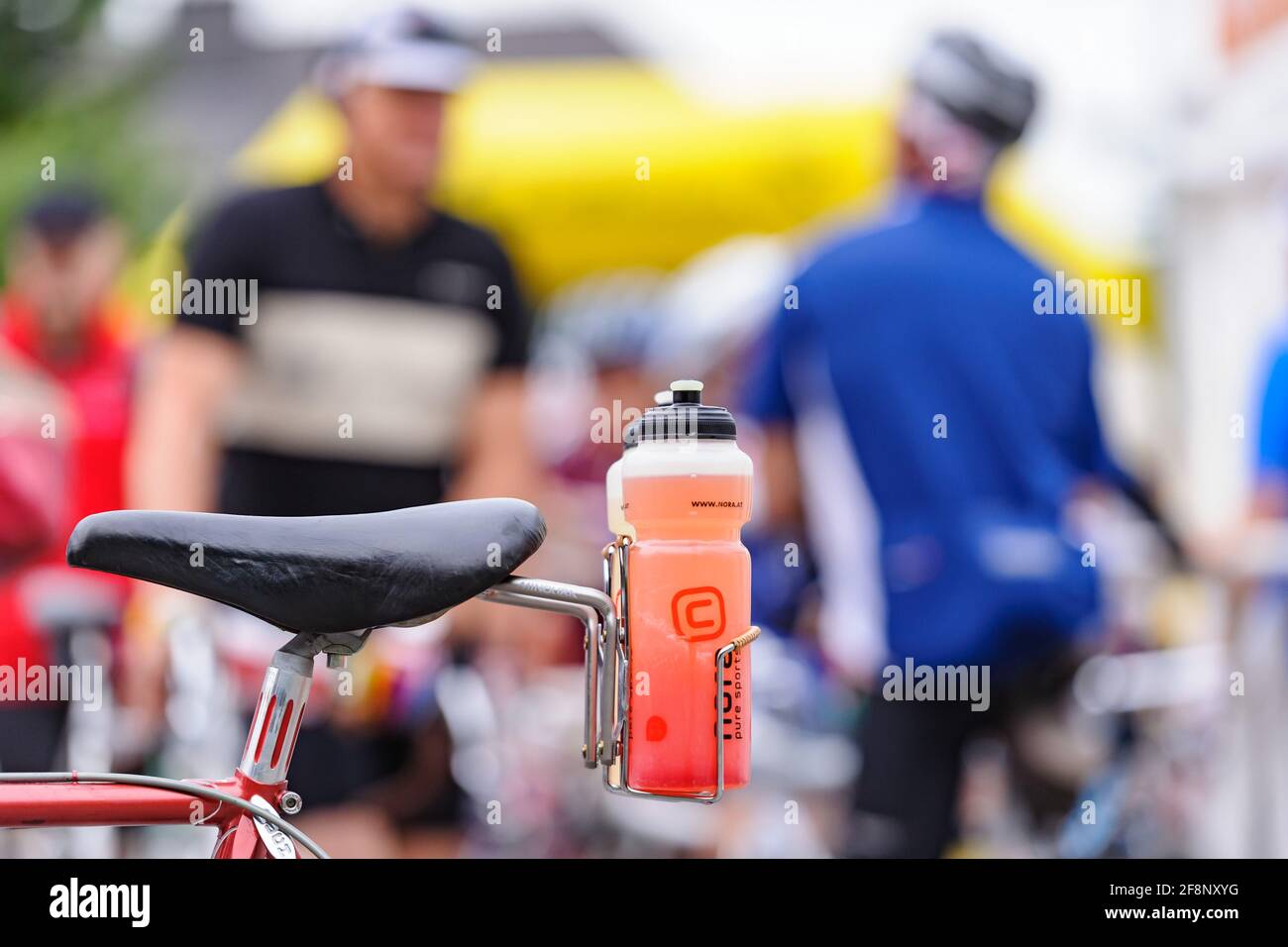 niedersulz, austria, 12 june 2016, classic road bike with bottle cage ...