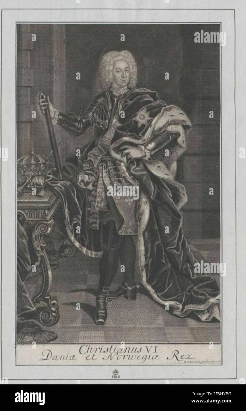 Christian VI., King of Denmark Stecher: Busch, Georg Pauldatierung ...
