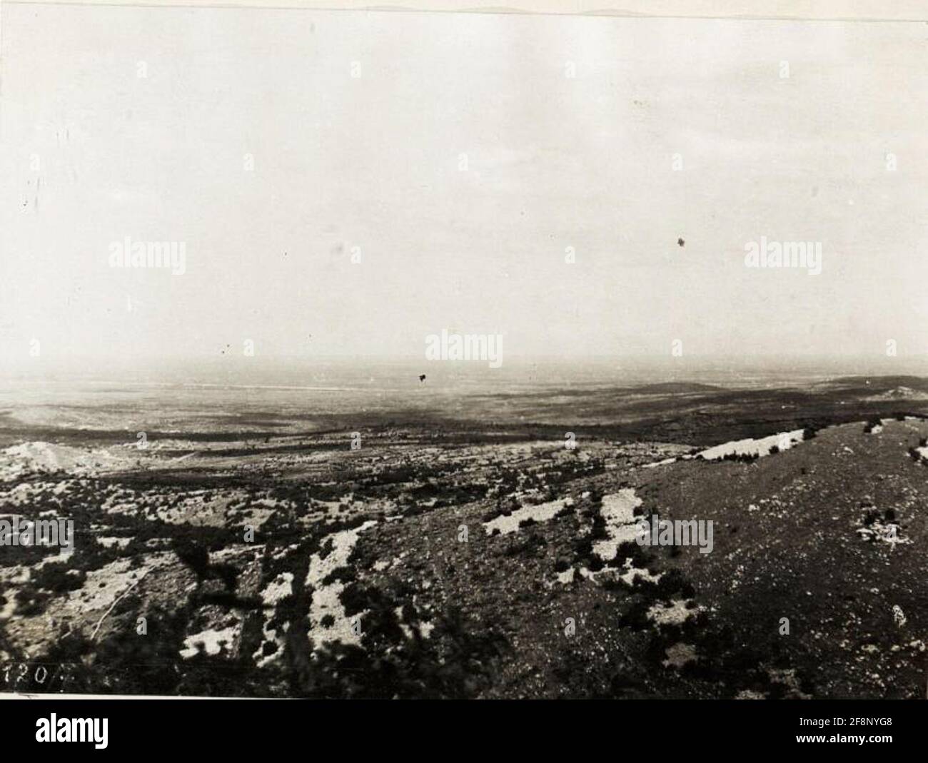 Panorama of Fajti Hrib Kote 464 southeast of Görz, 11.6.1916 Stock ...