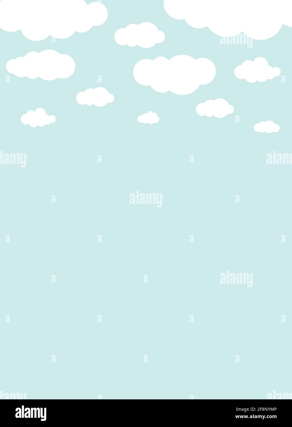 Clouds background. Vector illustration. Billboard, poster, banner ...