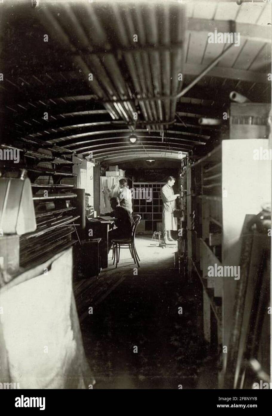 Material car of the car repair workshop. Return.29.August 1915 ...
