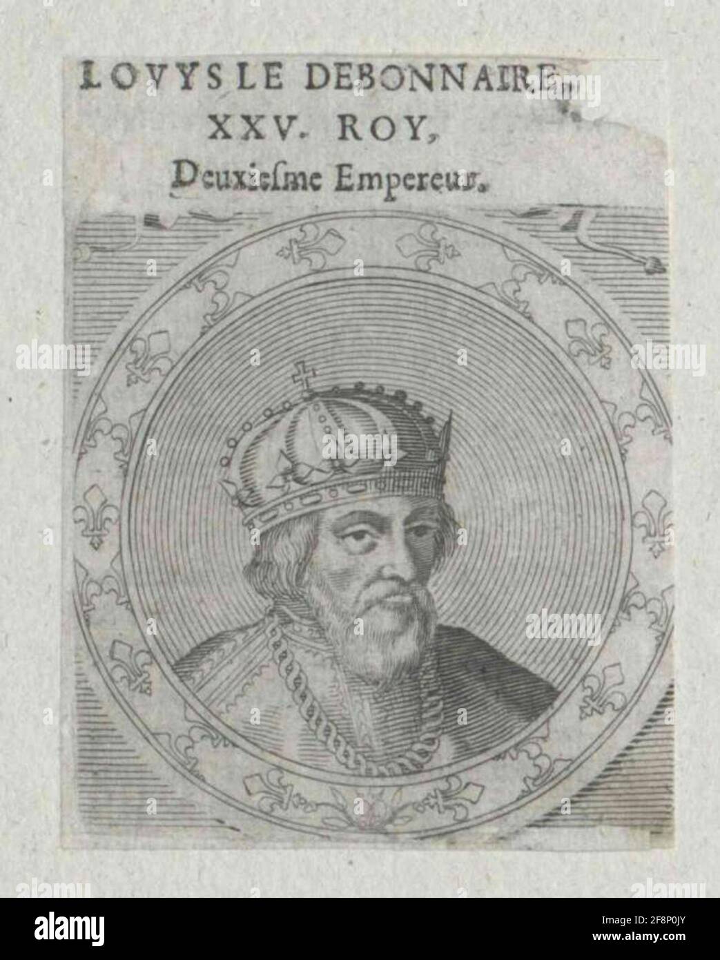 Ludwig I, the religious, Roman emperor Stock Photo - Alamy