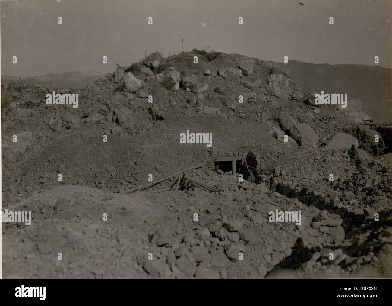 Broken funnel at the Cimone Stock Photo - Alamy