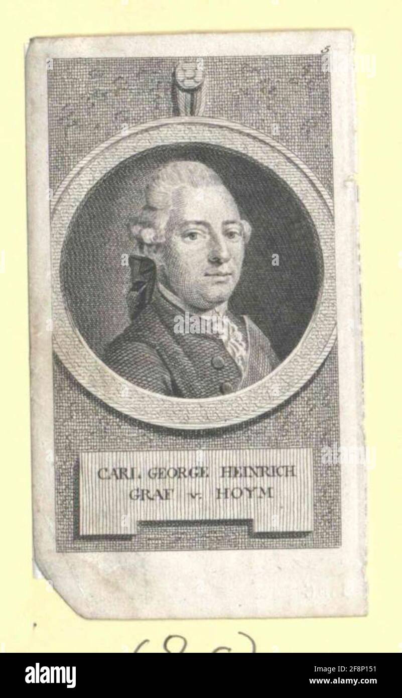 Karl georg heinrich von hoym hi-res stock photography and images - Alamy