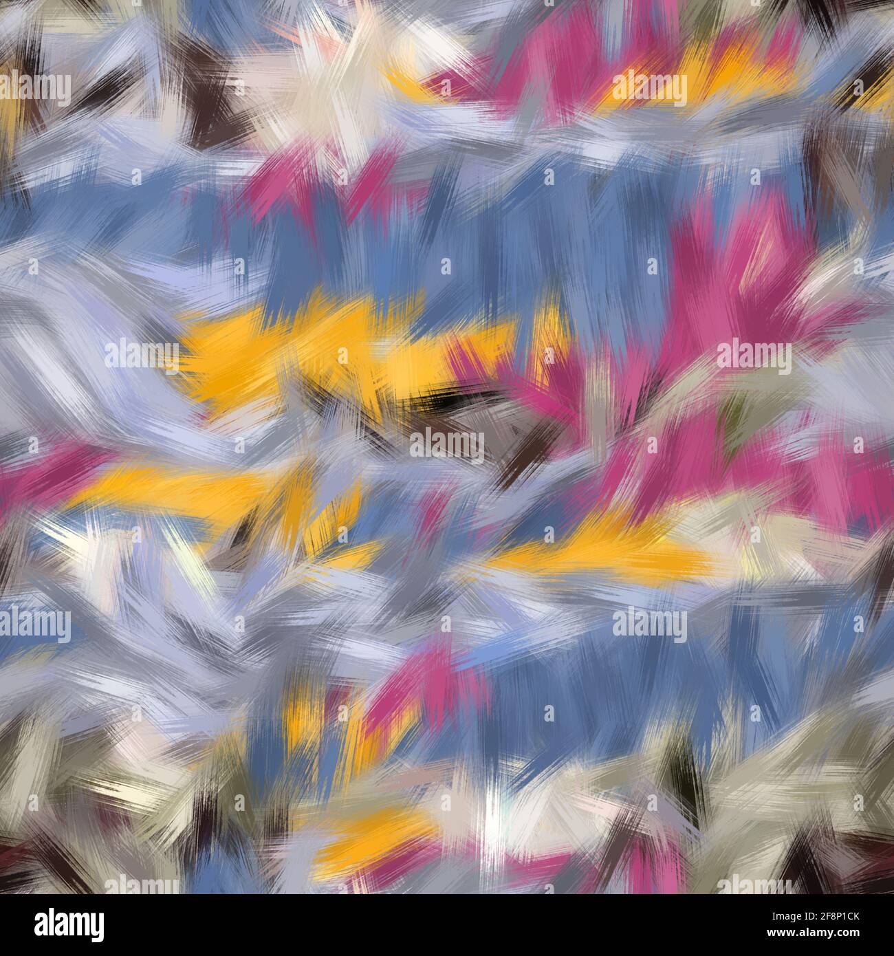 Seamless faux digital paint stroke pattern print Stock Photo - Alamy