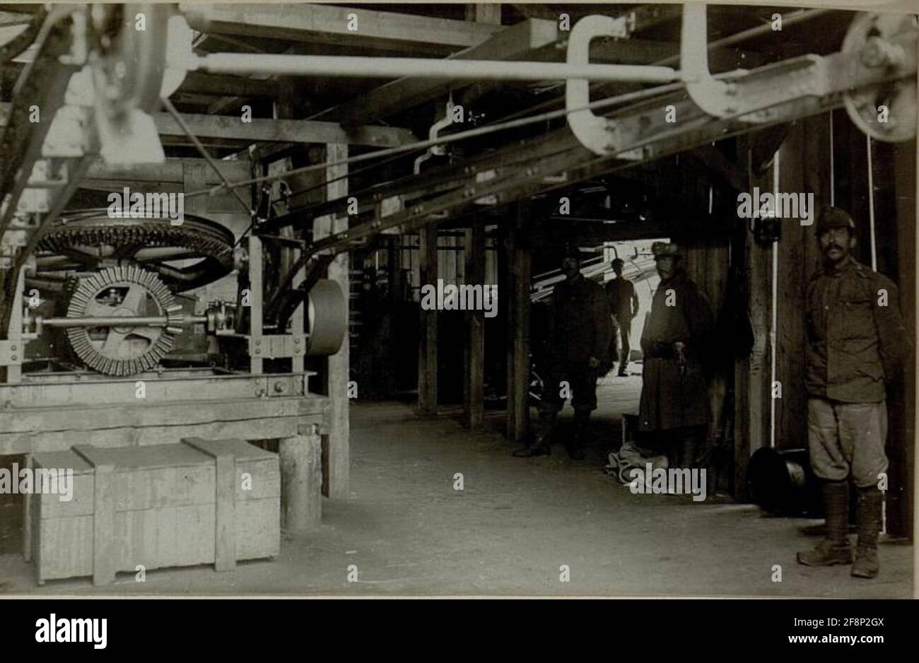 Indoor building of the angle station II / IIII Klimhütte Stock Photo ...