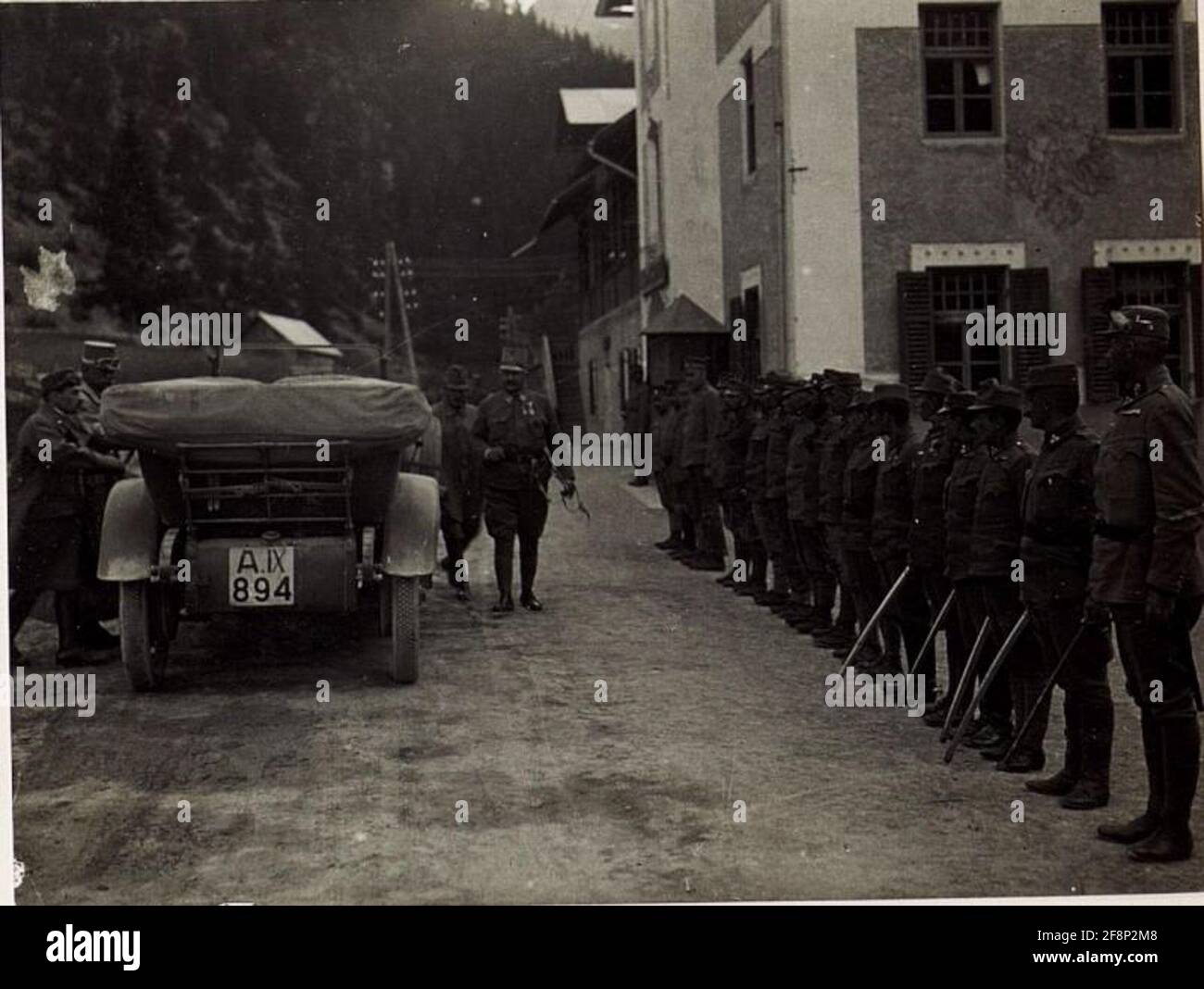 Excellence of Hazai visits Russian prisoners of war at Campestrin Stock ...