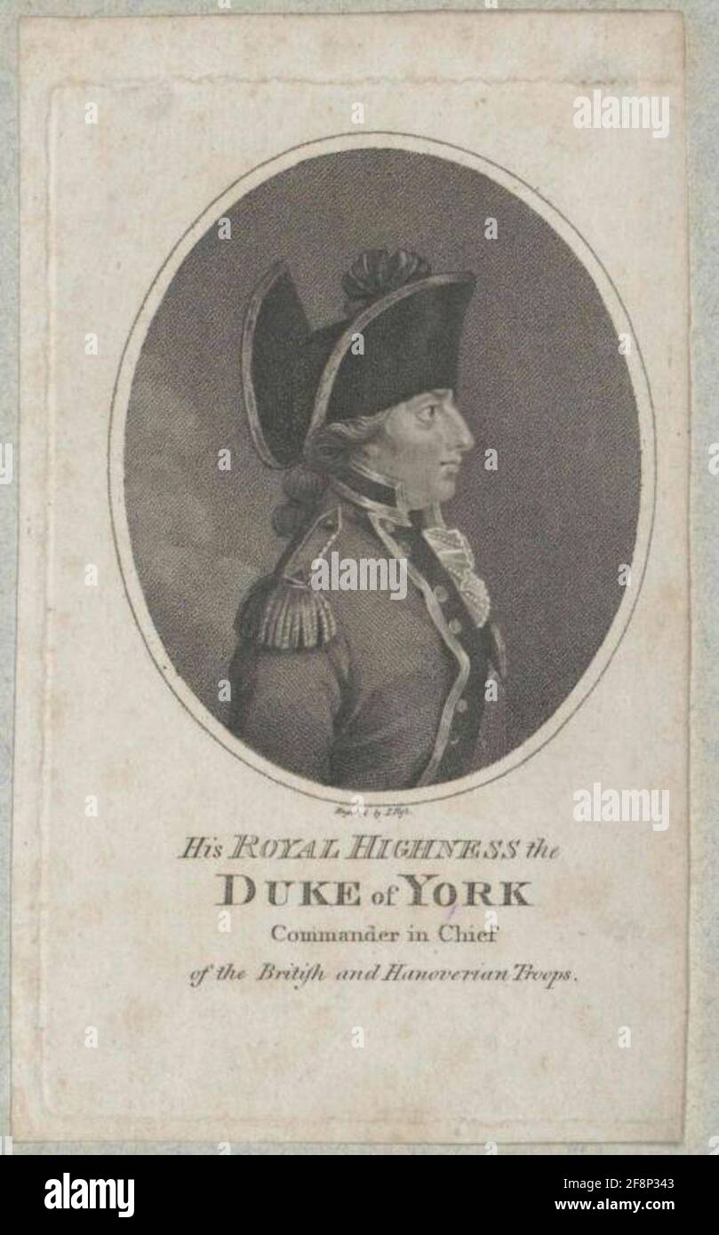 Friedrich August, Duke of York and Albany Stock Photo - Alamy
