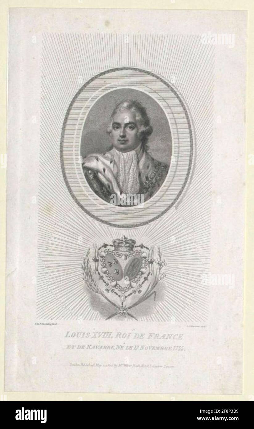 Ludwig Xviii., King of France Stock Photo - Alamy