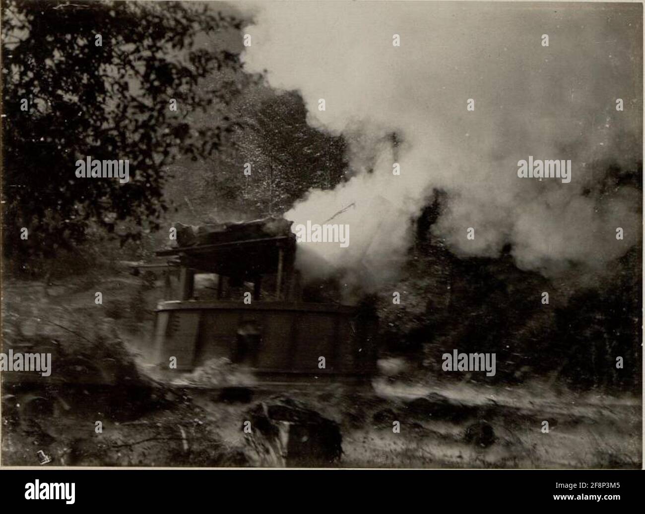 42 cm Haitzen position in the Canal Valley at Gugg. Firing Stock Photo ...