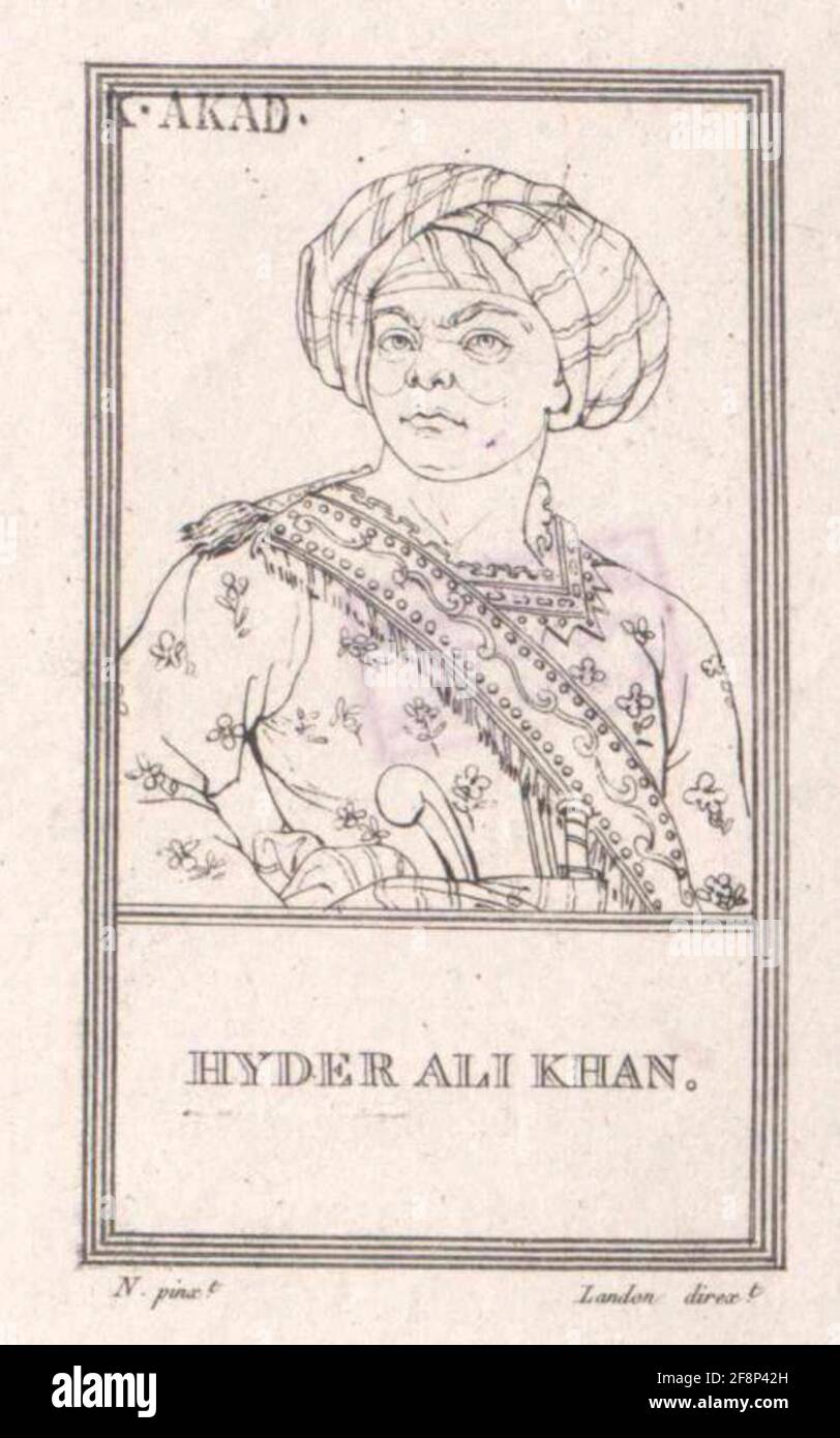Haidar Ali, Sultan by Mysore Stock Photo - Alamy