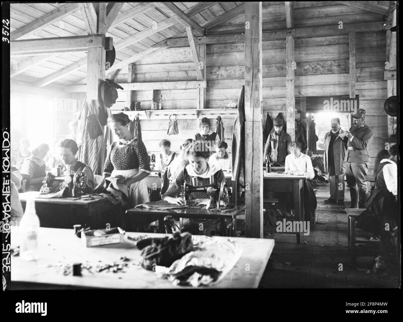 Villach, Sewing Room 3 Making new uniforms from discarded cloth. Sewing ...