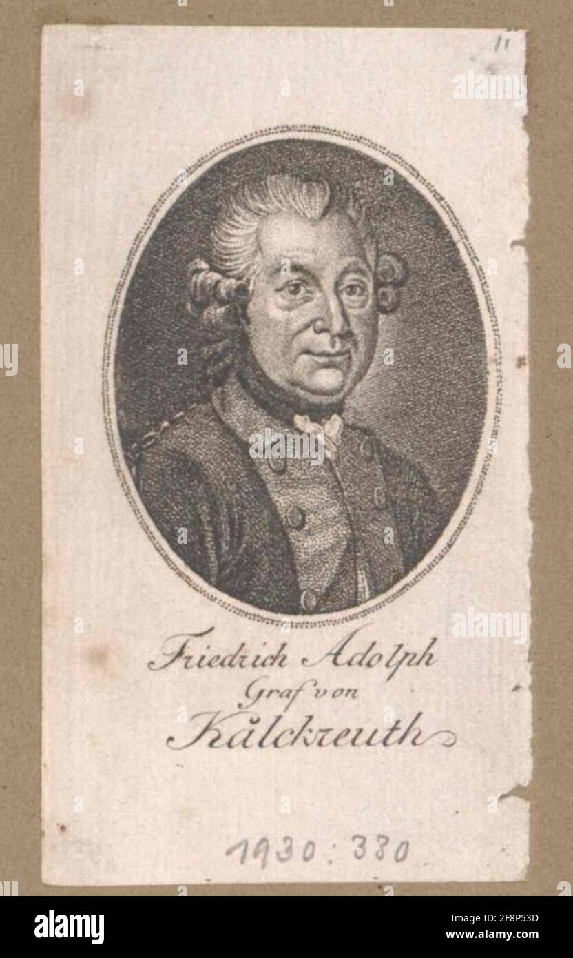 Kalckreuth, Friedrich Adolf Graf von Stock Photo - Alamy