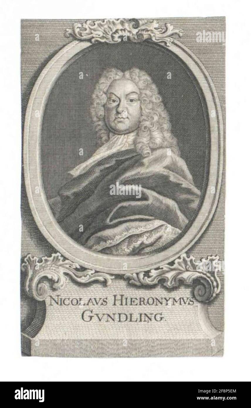 Gundling, Nicolaus Hieronymus Stock Photo - Alamy