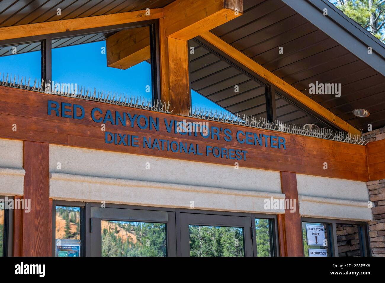 Dixie National Forest, UT, USA - May 24, 2020: A welcoming signboard at ...