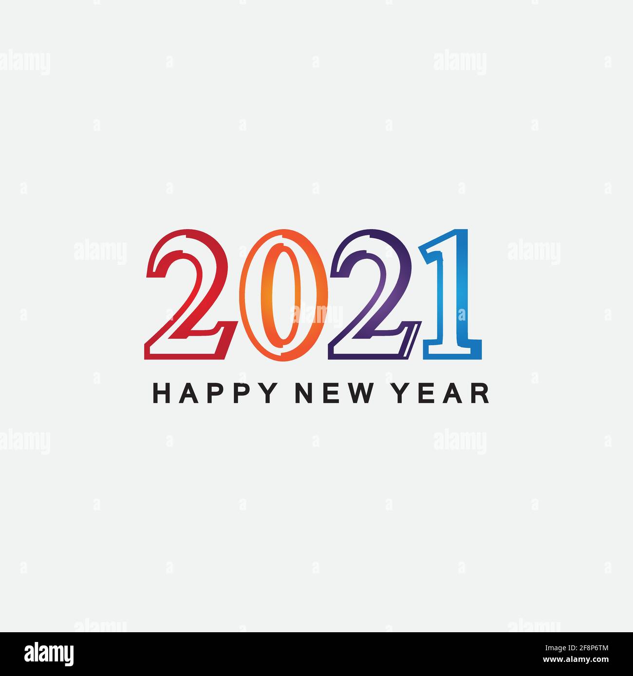 2021 new year icon vector illustration design template.Design for ...