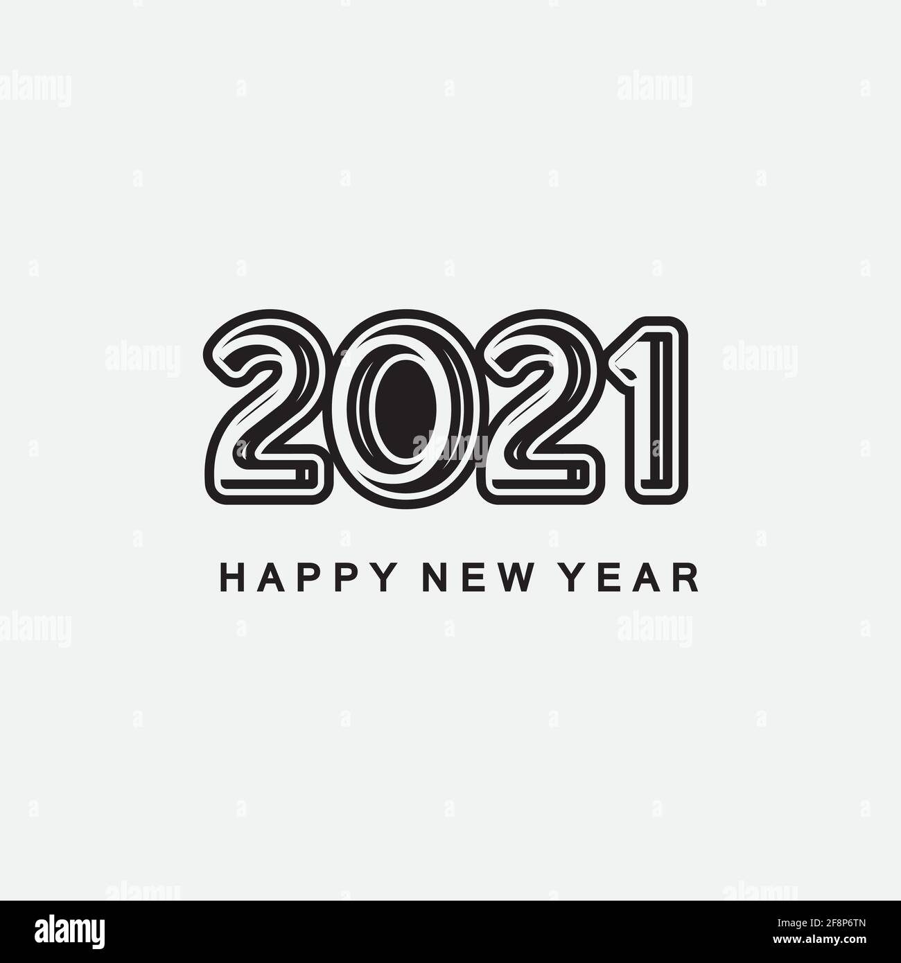 2021 new year icon vector illustration design template.Design for ...