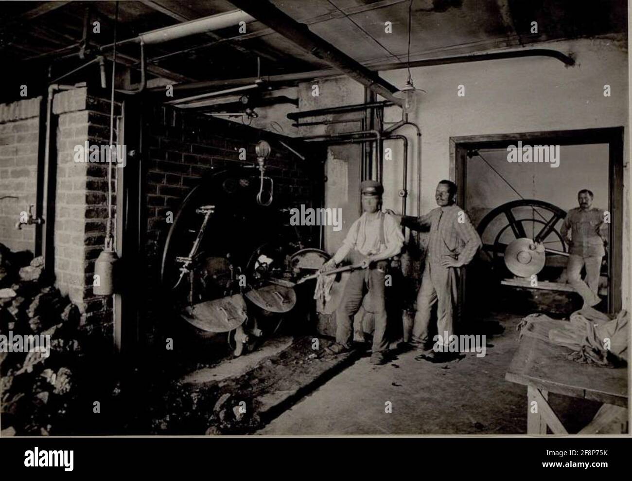 Laundry room, Troken chamber, boiler system Stock Photo - Alamy