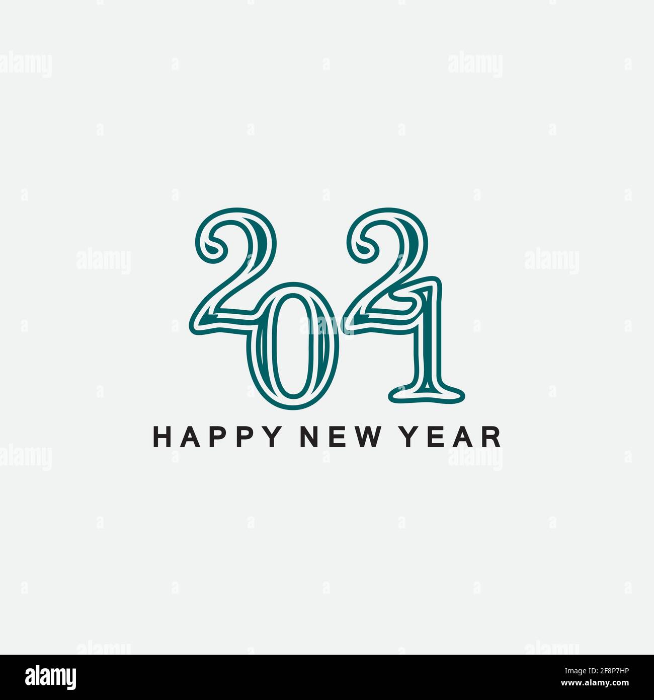 2021 new year icon vector illustration design template.Design for ...
