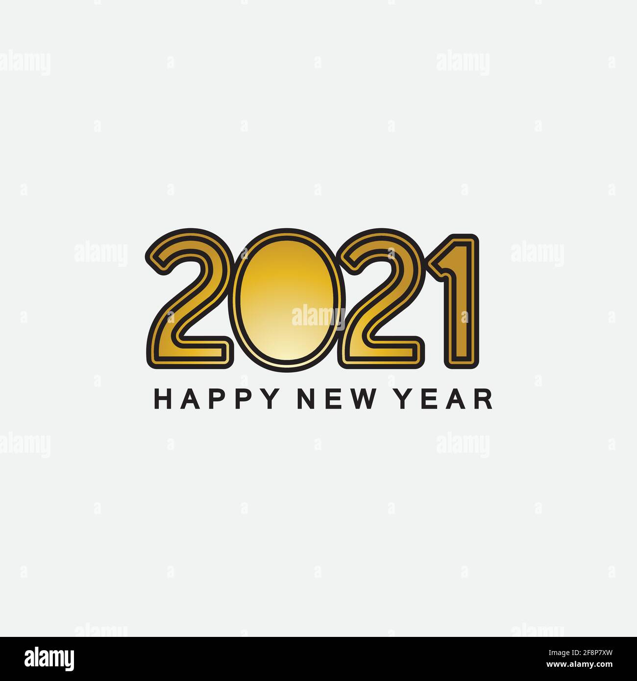 2021 new year icon vector illustration design template.Design for ...
