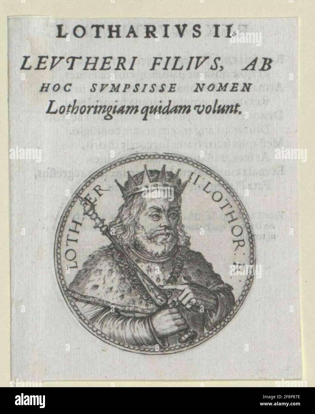 Lothar II., King of Lorraine Stock Photo - Alamy